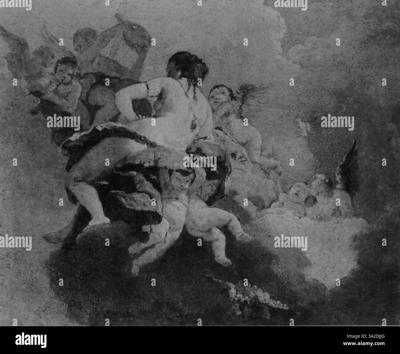 Tiepolo's depiction of Ariadne in the clouds is a vivid representation ...