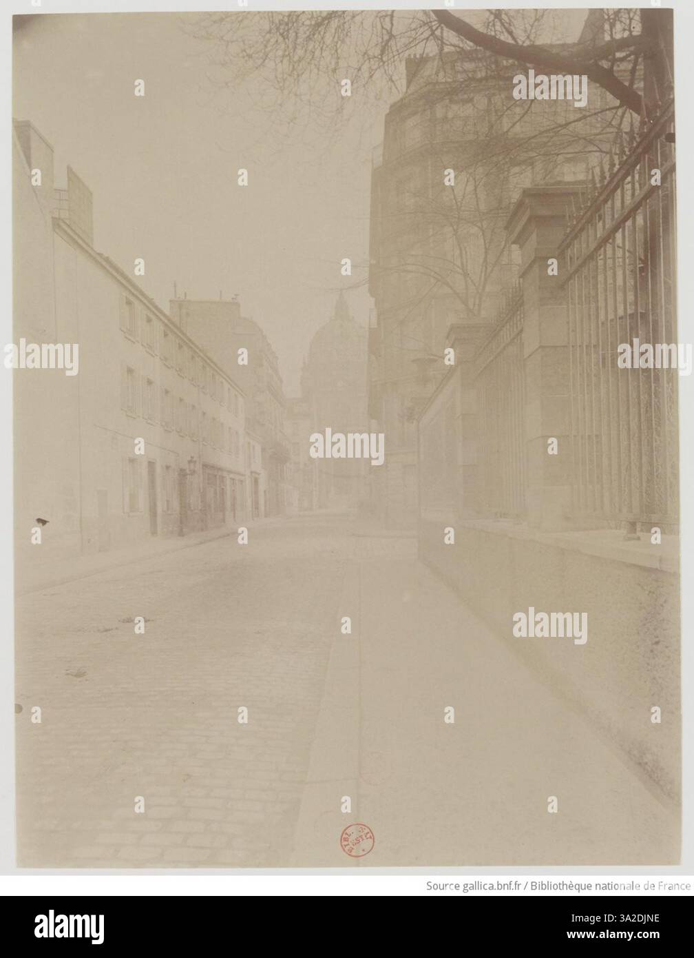 This black-and-white photograph by Eugène Atget features Rue du Val de ...