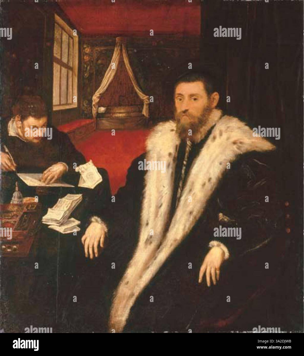 This portrait by Jacopo Tintoretto and his studio depicts a nobleman ...