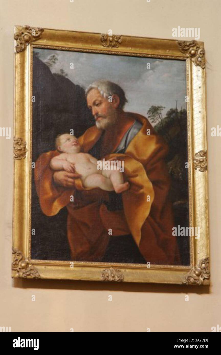 'San Giuseppe col Bambino' by Guido Reni portrays Saint Joseph with the ...