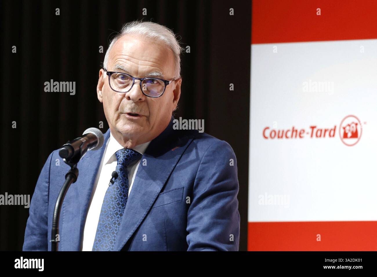 Alain Bouchard, chairman of Canada’s Alimentation Couche-Tard, speaks ...