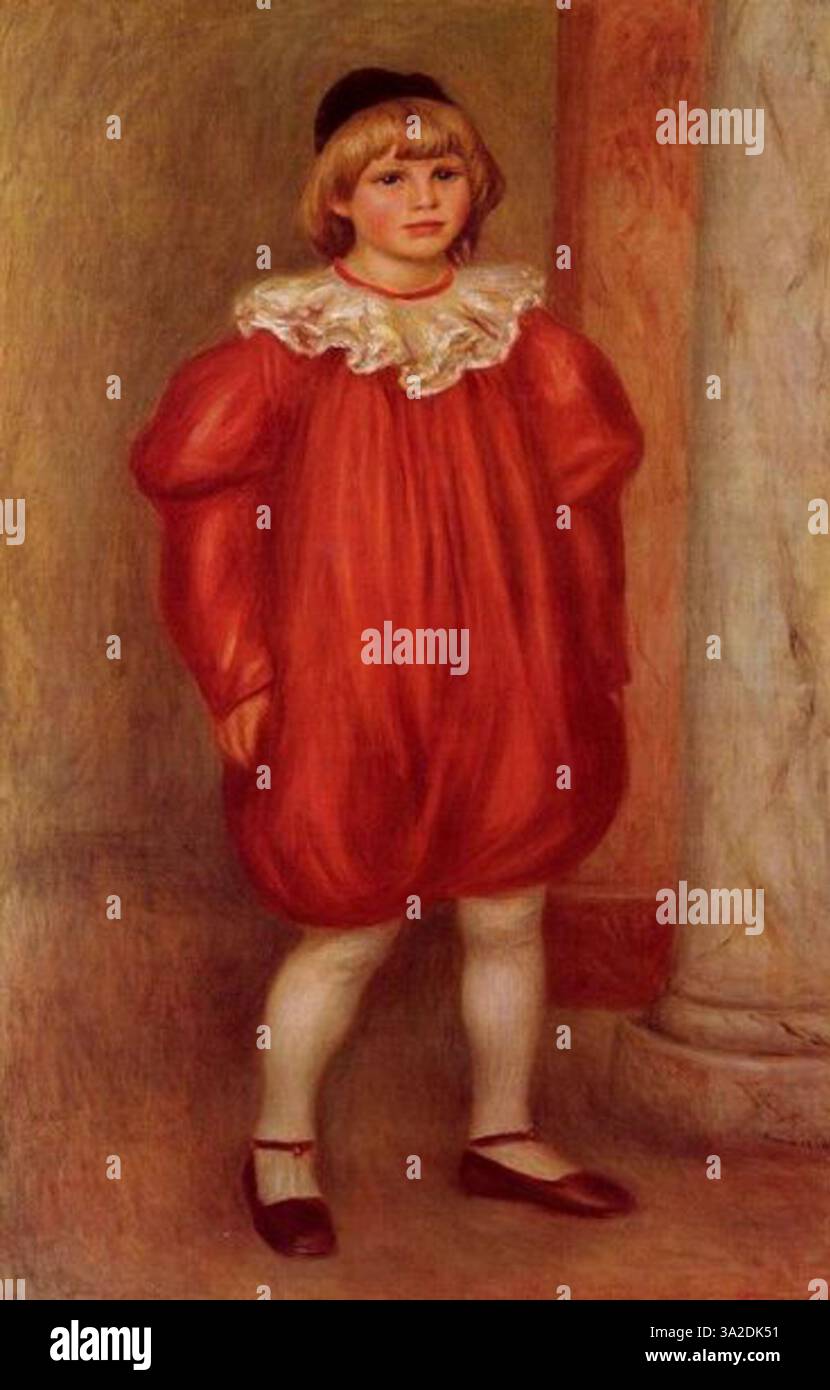'Claude Renoir Clown' captures the artist’s son dressed as a clown ...