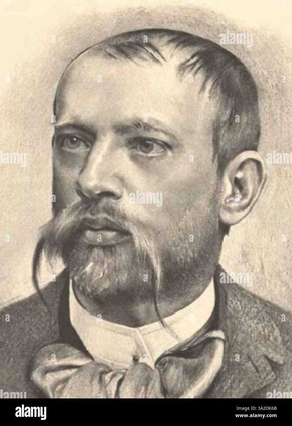 Jan Vilímek’s portrait of Jaroslav Vrchlický, created in the 1890s ...