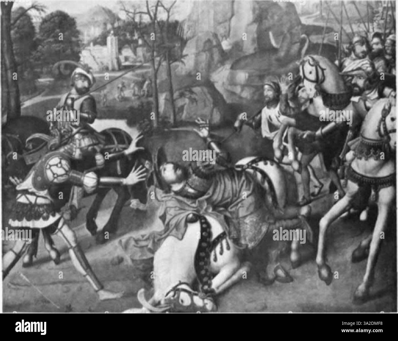 This piece by Jan van Scorel and Pieter Coeck van Aelst features a religious scene with highly ...