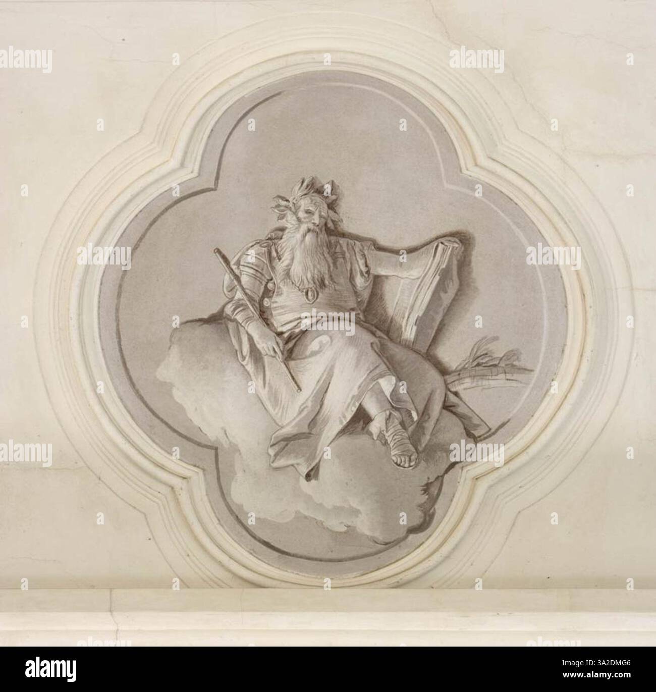 'Il Merito' by Giovanni Battista Tiepolo symbolizes merit through ...