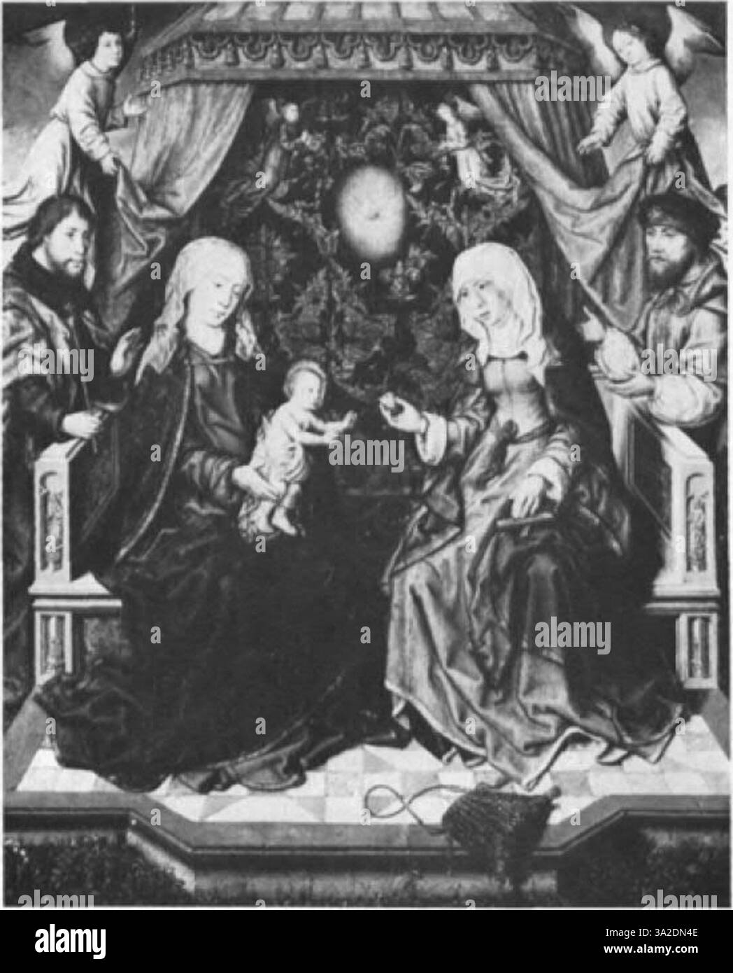 This religious artwork by Dieric Bouts and Joos van Gent showcases ...