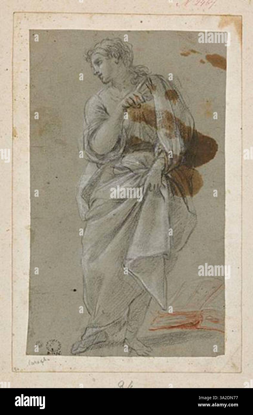 Giovanni Paolo Melchiorri’s painting shows a young woman standing in a ...