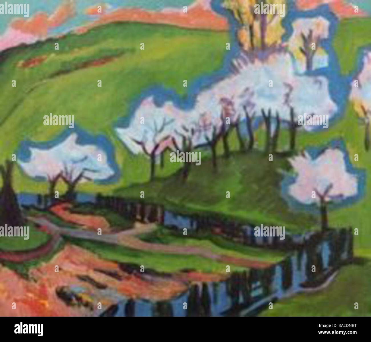 In '65,' Ernst Ludwig Kirchner uses vibrant colors and expressive lines ...