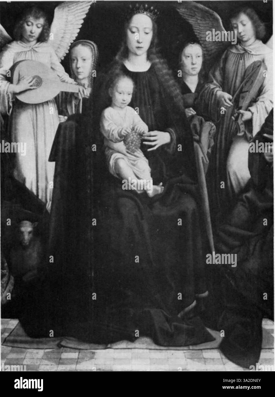 This work by Memlinc and David features religious figures with ...