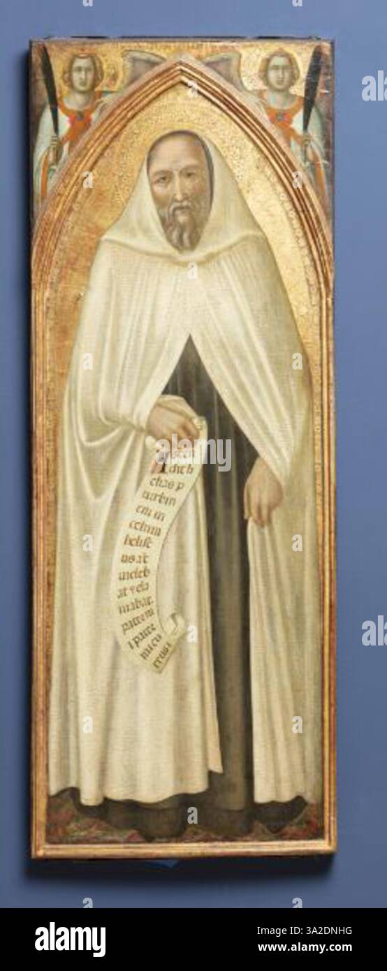 This painting by Pietro Lorenzetti portrays the Prophet Elisha, a ...