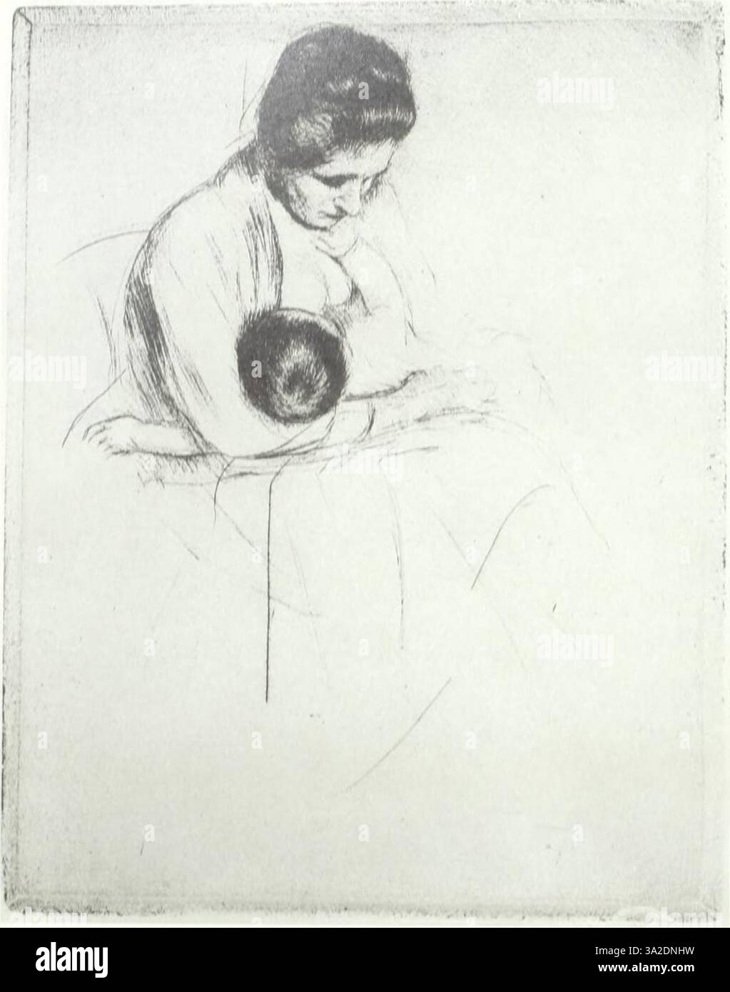 In this piece, Mary Cassatt illustrates the affectionate bond between ...