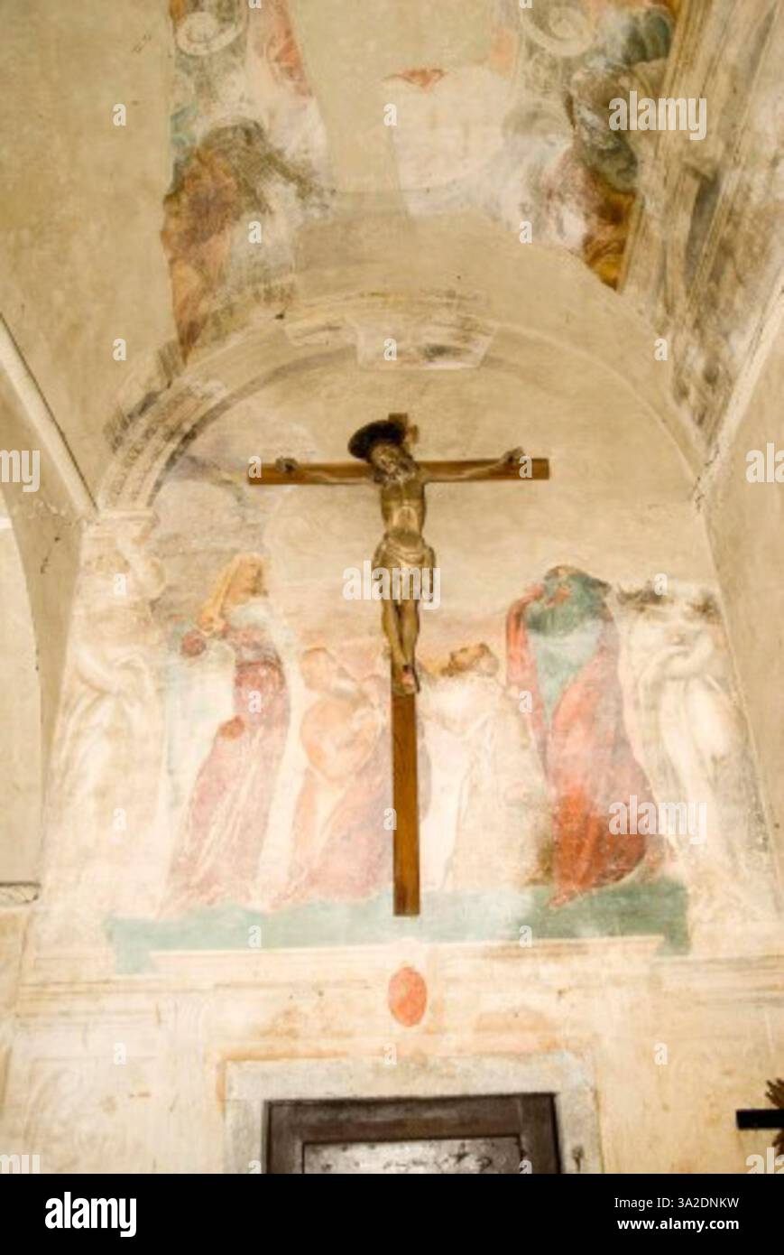 This depiction of the Crucifixion of Christ by Andrea Schiavone ...