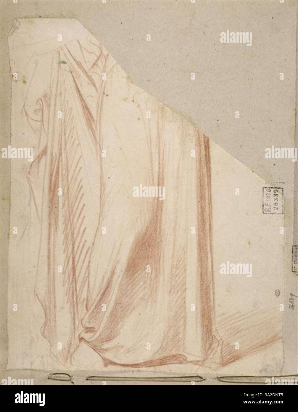 Chassériau's study of drapery demonstrates his meticulous attention to ...