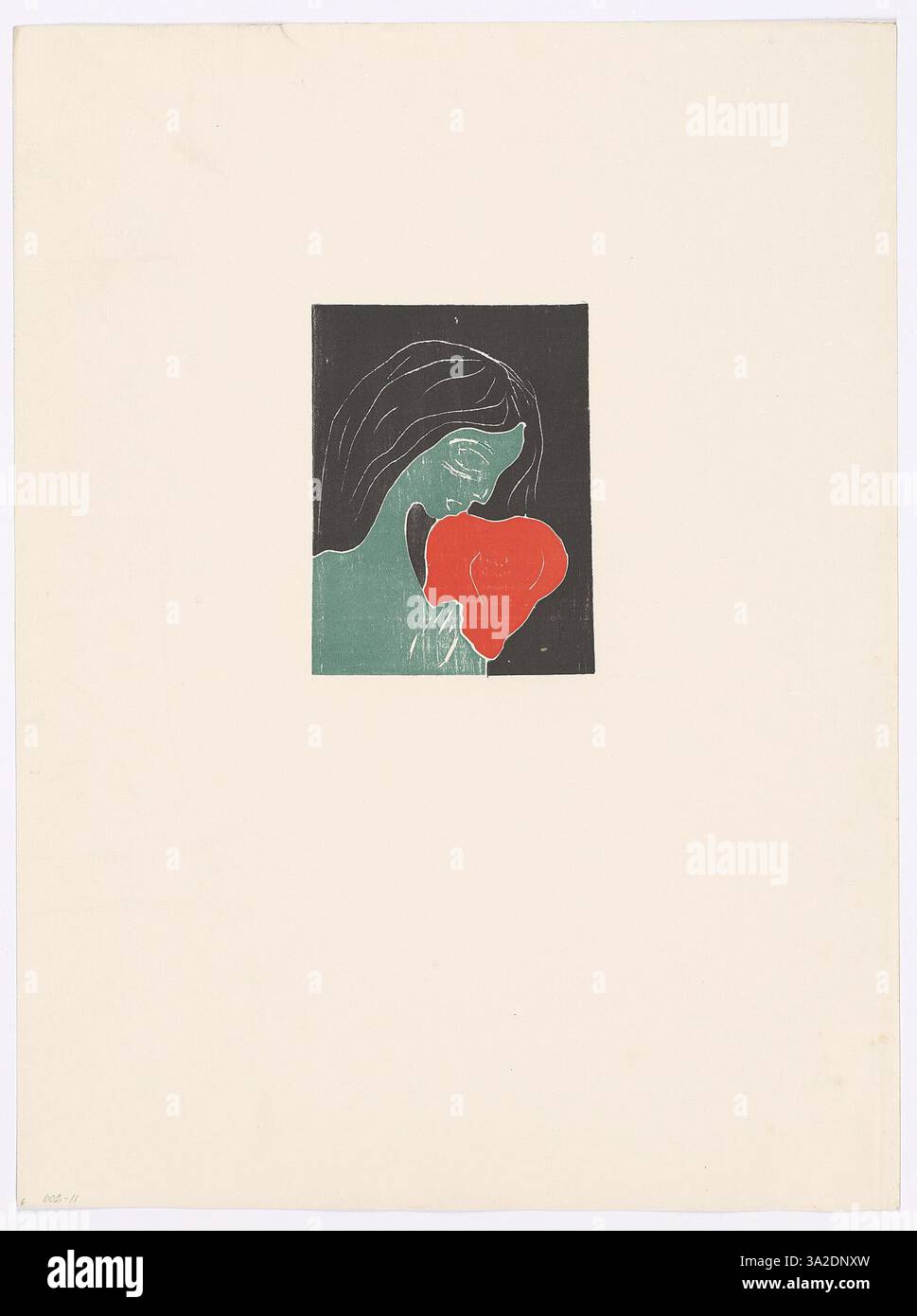 This painting portrays a symbolic heart using swirling shapes and ...