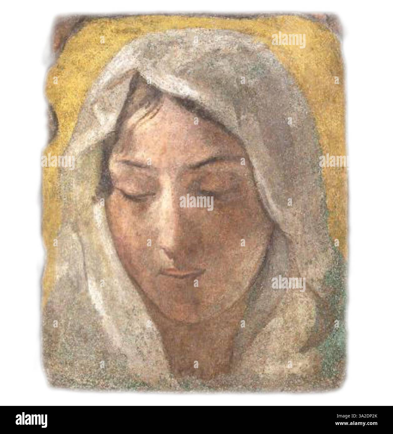 This portrait study by Francesco Hayez presents a female head ...