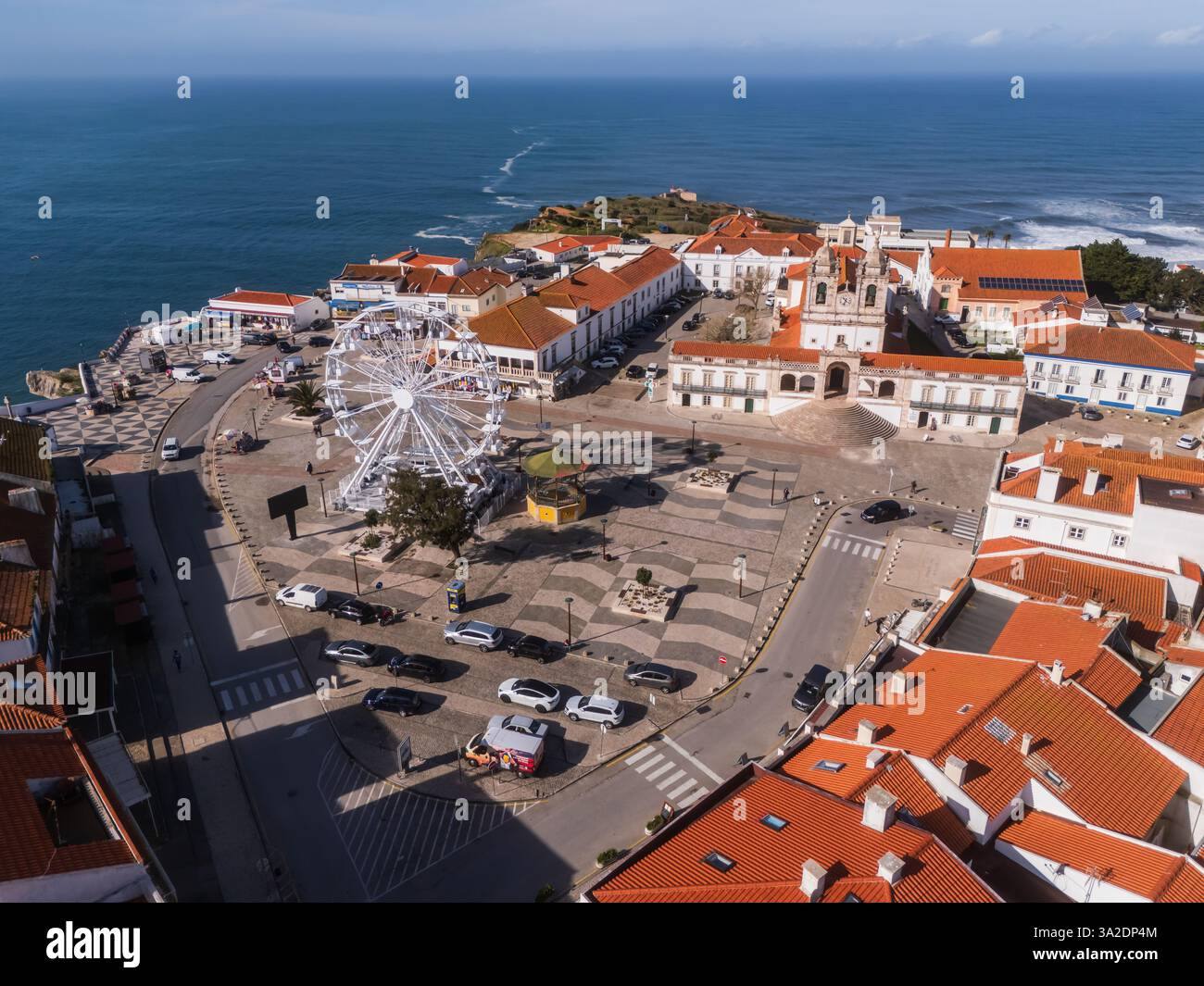 Aerial view of Sitio of Nazare, Portugal Stock Photo - Alamy