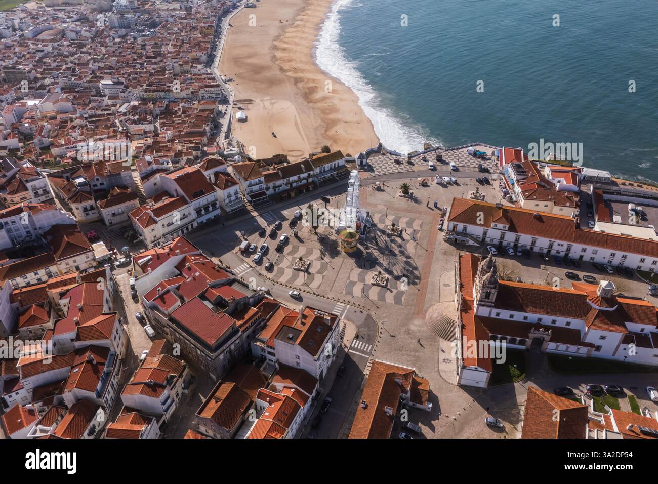 Aerial view of Sitio of Nazare, Portugal Stock Photo - Alamy