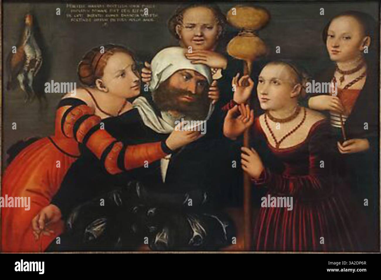 Lucas Cranach the Elder’s 'Hercules at the Court of Omphale' depicts ...