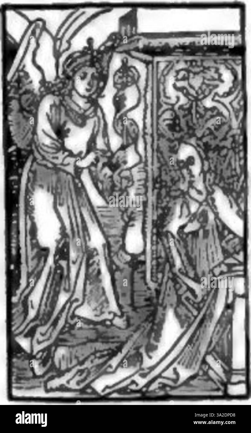 Dürer’s engraving skillfully blends fine line work and deep shading to ...