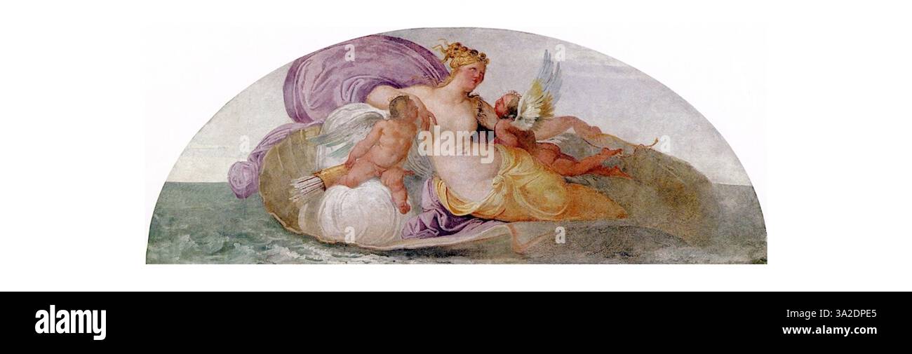 Francesco Hayez's *Venere tra Eros e Anteros* depicts the classical ...