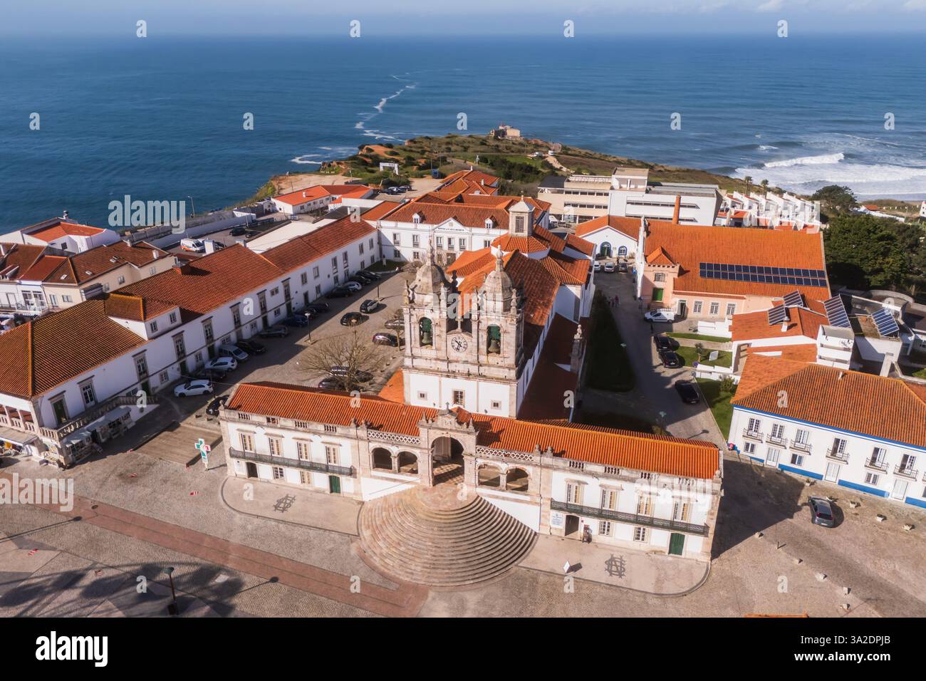 Aerial view of Sitio of Nazare, Portugal Stock Photo - Alamy