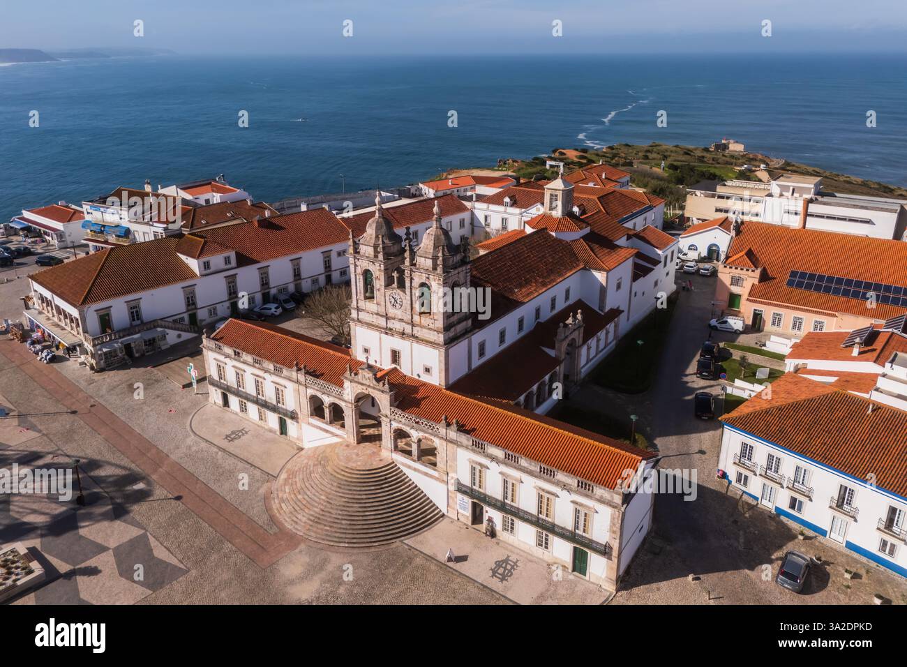 Aerial view of Sitio of Nazare, Portugal Stock Photo - Alamy
