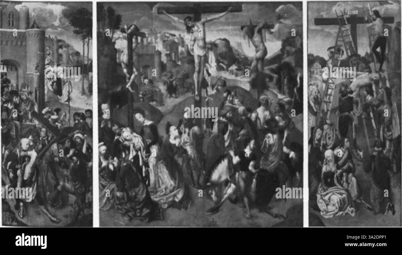 This early Netherlandish painting combines religious iconography with ...