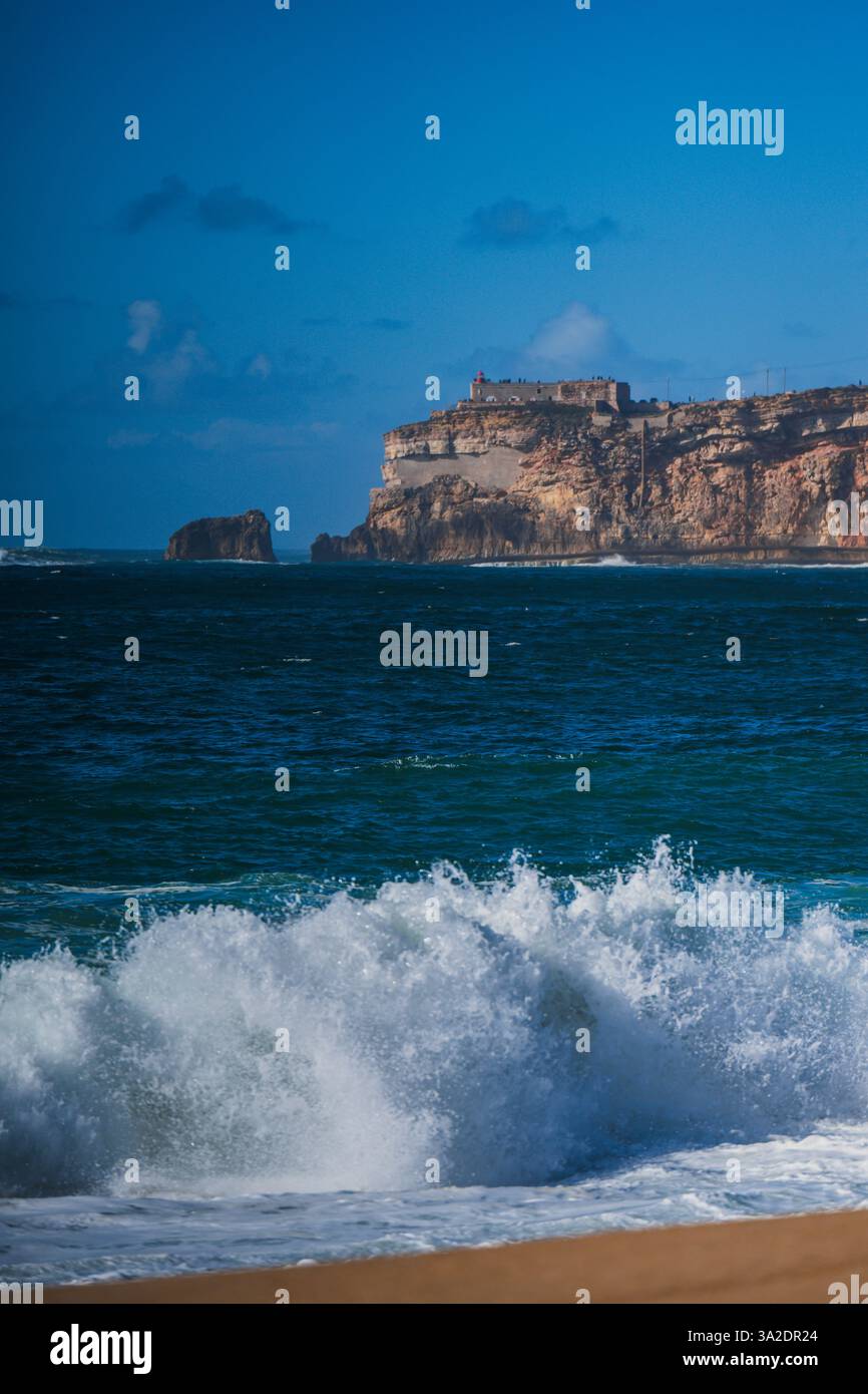 Nazare beach promenade hi-res stock photography and images - Alamy