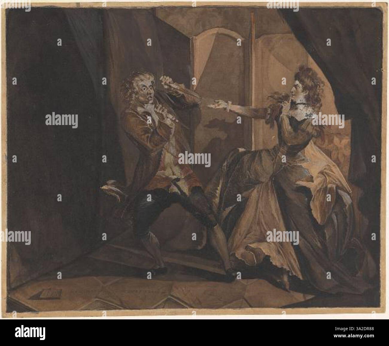 Fuseli’s portrayal of Garrick and Mrs. Pritchard as Macbeth and Lady ...