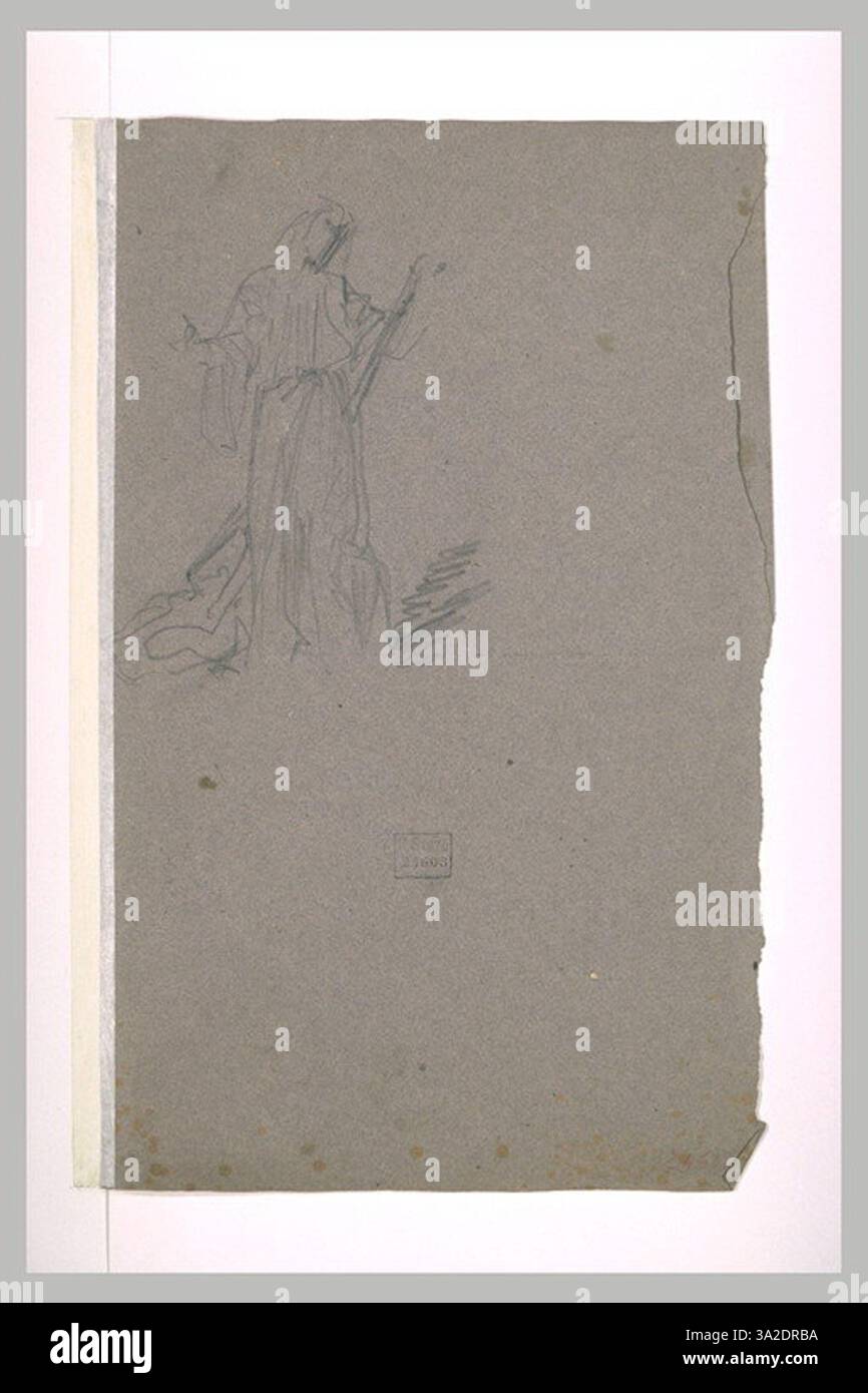 Chassériau’s depiction of Jesus Christ standing with arms outstretched ...