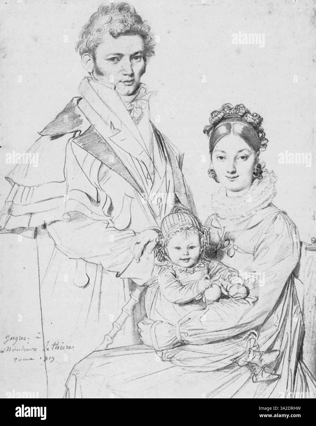 In this group portrait, Ingres depicts the Alexandre Lethiere family ...