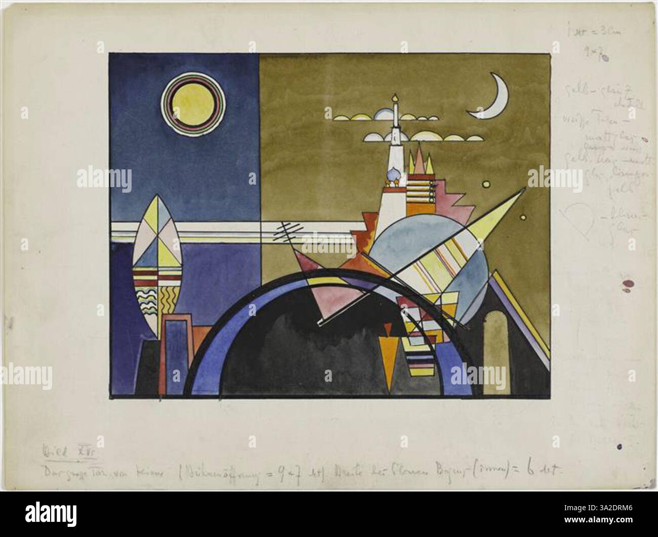'Sans titre' ('Untitled') by Kandinsky presents a composition of vivid ...