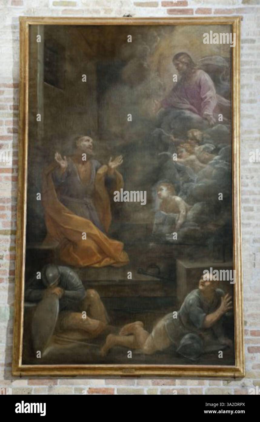 In this work, Reni depicts Jesus appearing to Saint Mark in prison ...