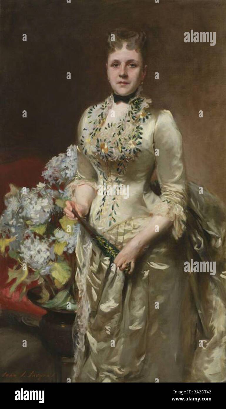 This portrait of Mrs. Jacob Wendell (Mary Barrett) is a detailed ...