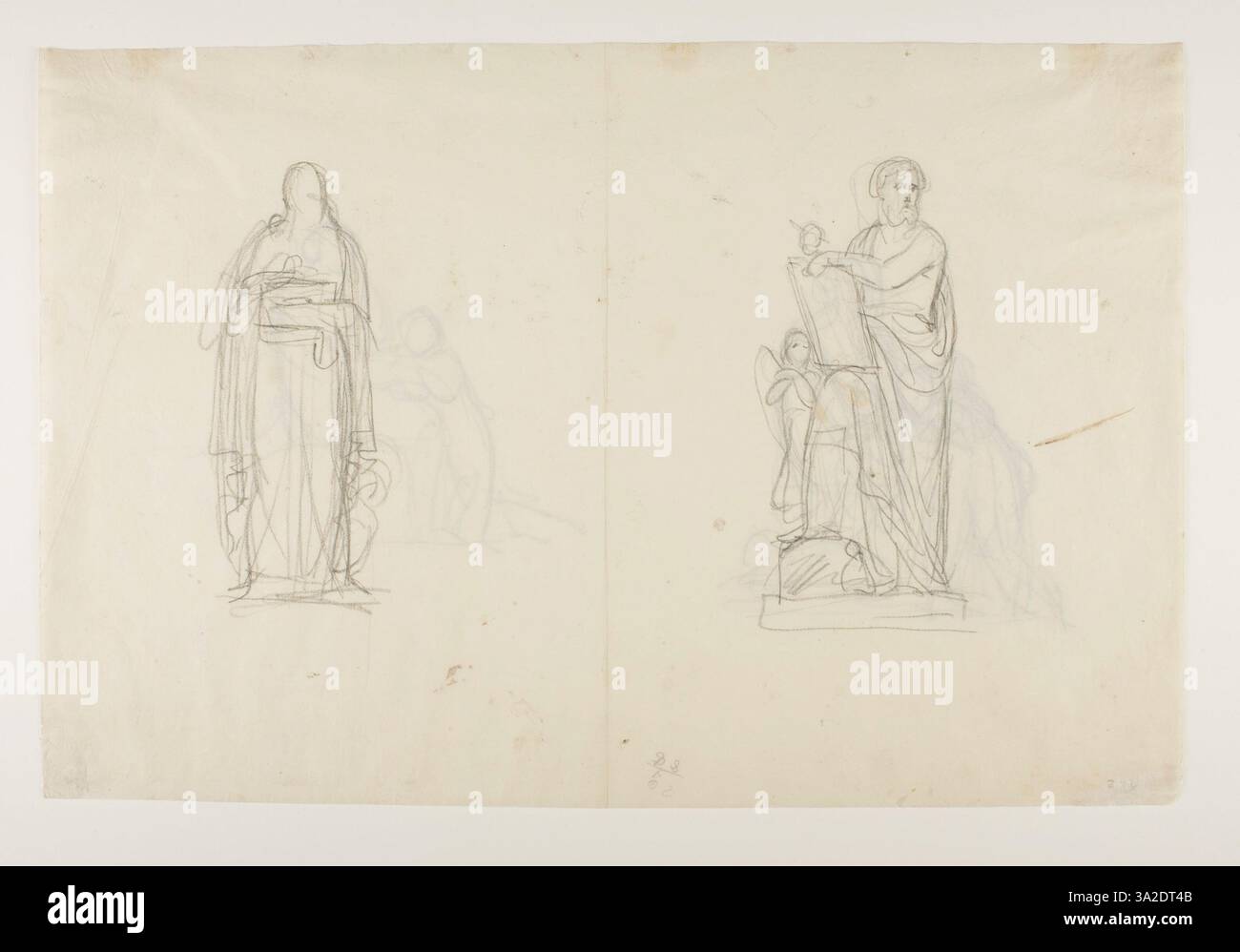 This marble sculpture by Bertel Thorvaldsen features the neoclassical ...