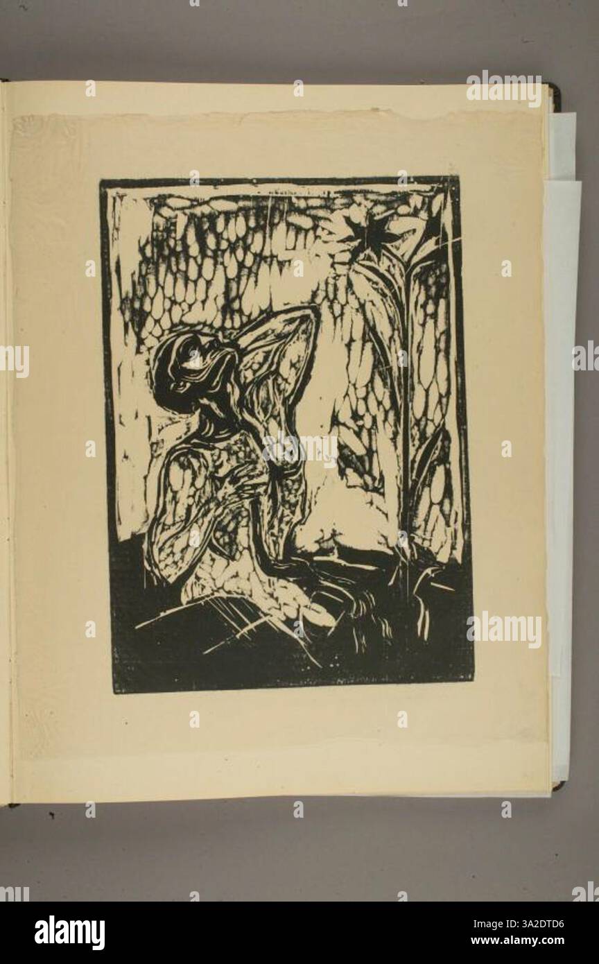 This version of 'Blossom of Pain' by Edvard Munch focuses on the ...