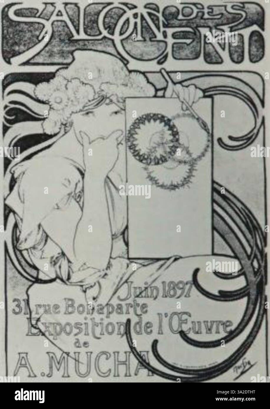 In 'Bridges A19', Mucha showcases his Art Nouveau style with detailed ...