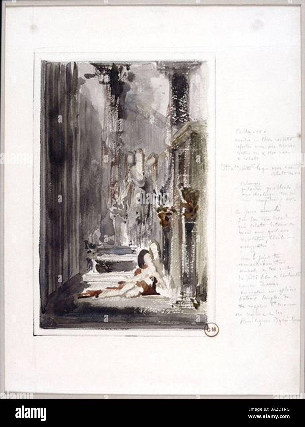 'Oreste et les Erinyes' by Gustave Moreau portrays Orestes confronted ...