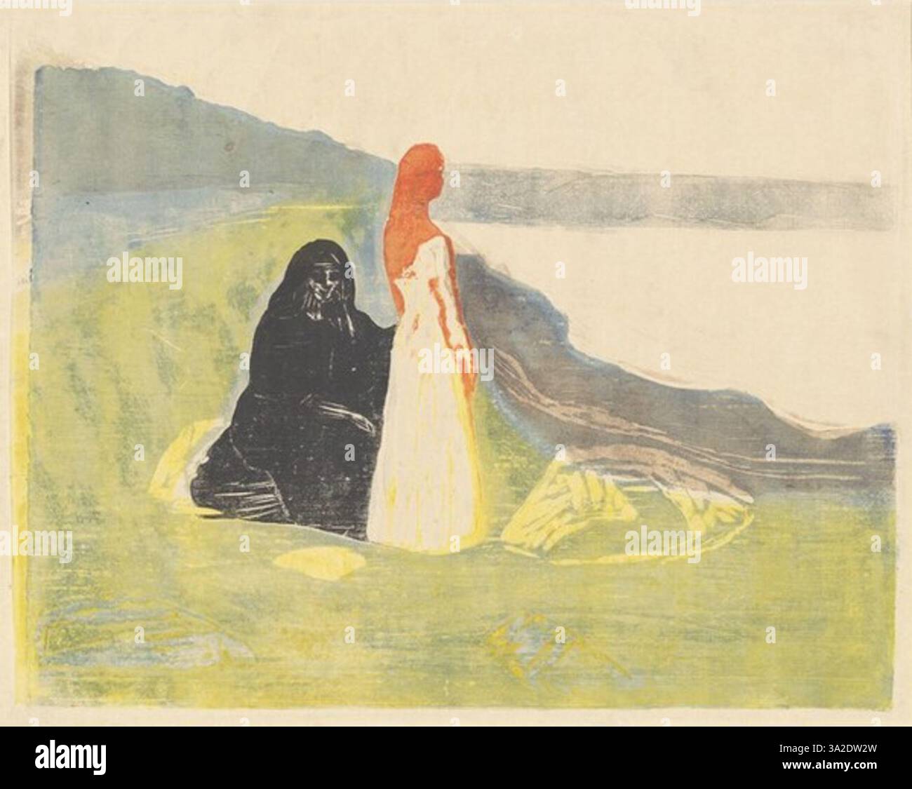 A work from around 1900-1910, 'Two Women on the Shore' captures two ...