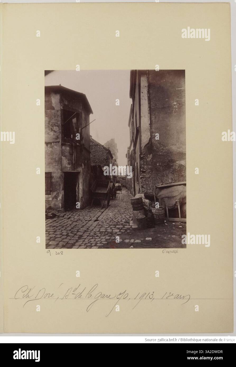 Eugène Atget’s photograph from 1913 captures Cité Doré at 70 Boulevard ...