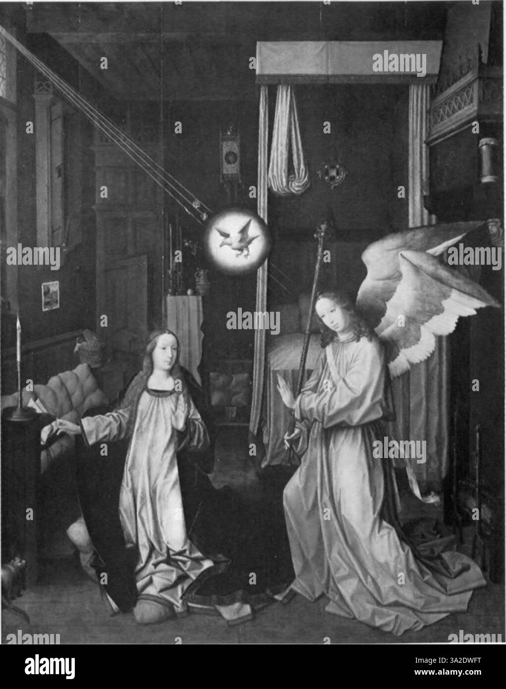 Joos van Cleve, Jan Provost, and Joachim Patenier's artwork depicts a religious figure in an ...