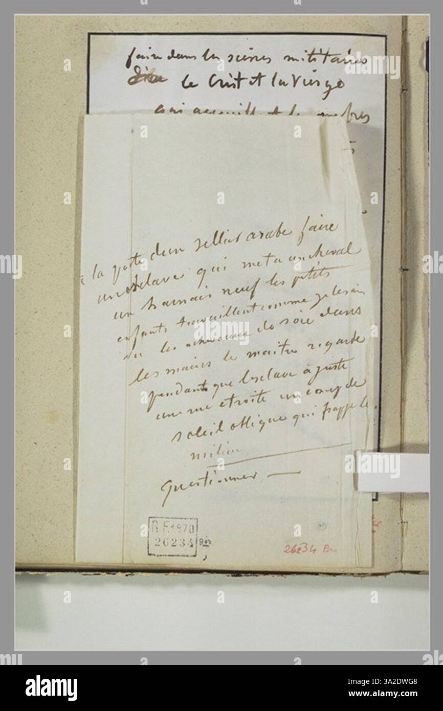 This piece features multiple handwritten notes. The focus is on the ...