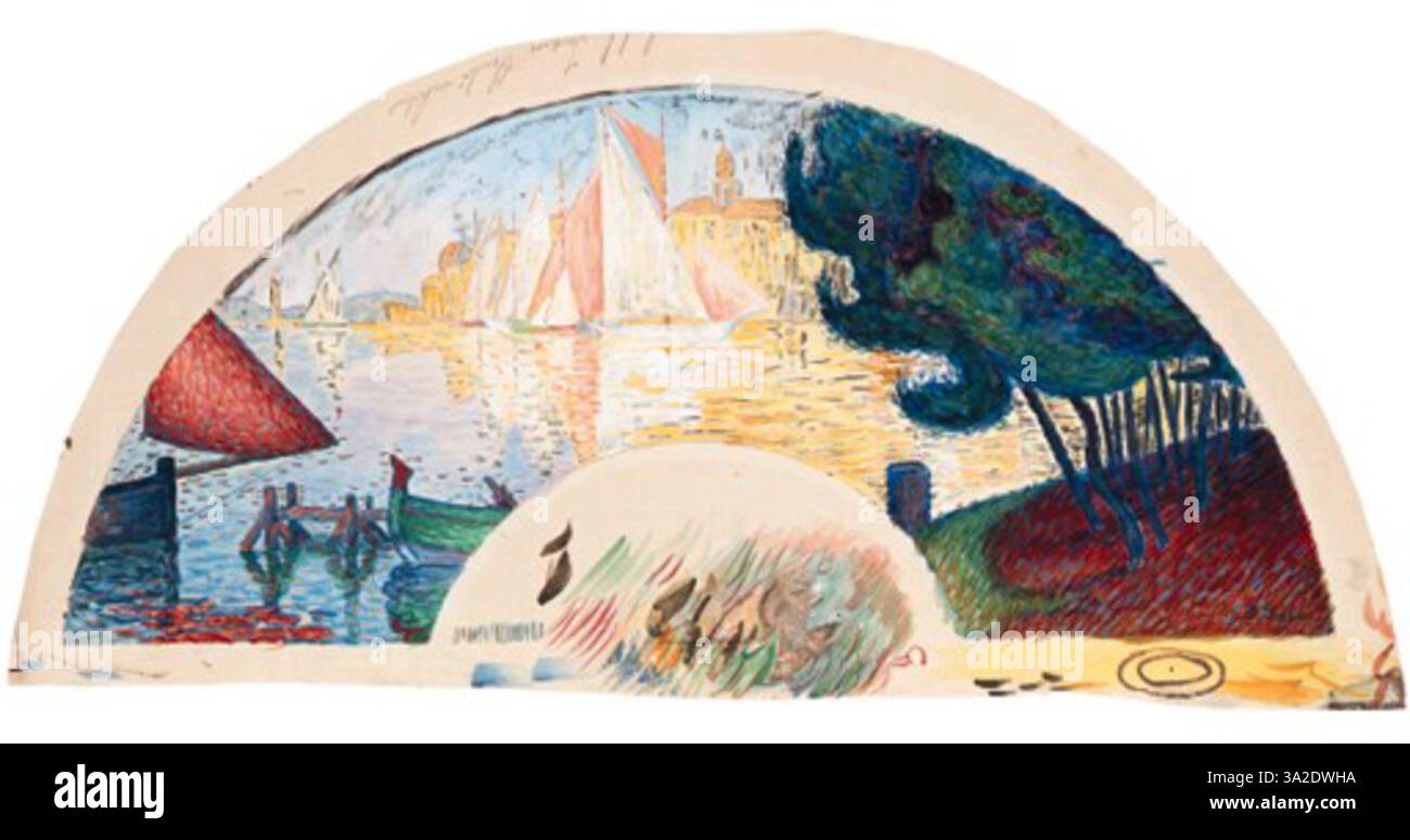 'Saint-Tropez, pins et voiles' by Paul Signac features the iconic ...