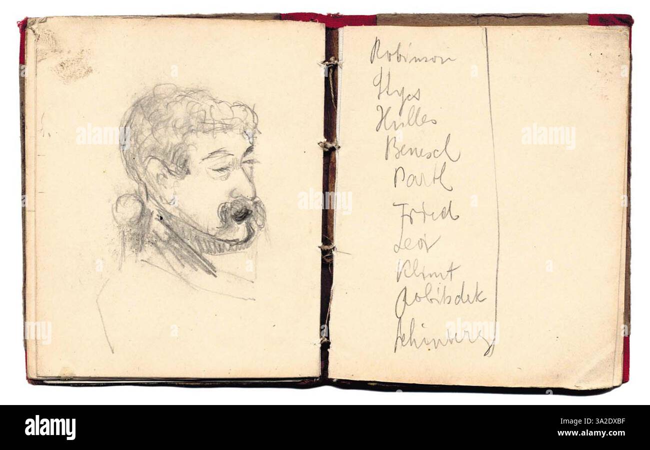 The portrait of Arnold Schoenberg (1874–1951) features the composer’s ...