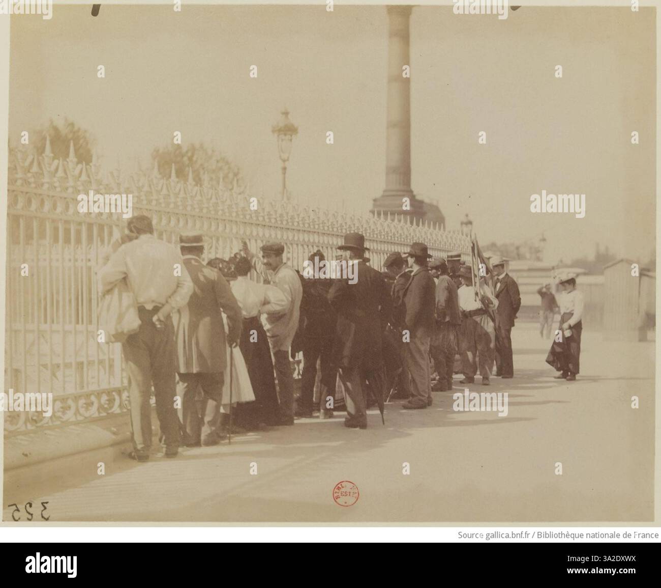 In this iconic photograph, Eugène Atget captures commuters and curious ...