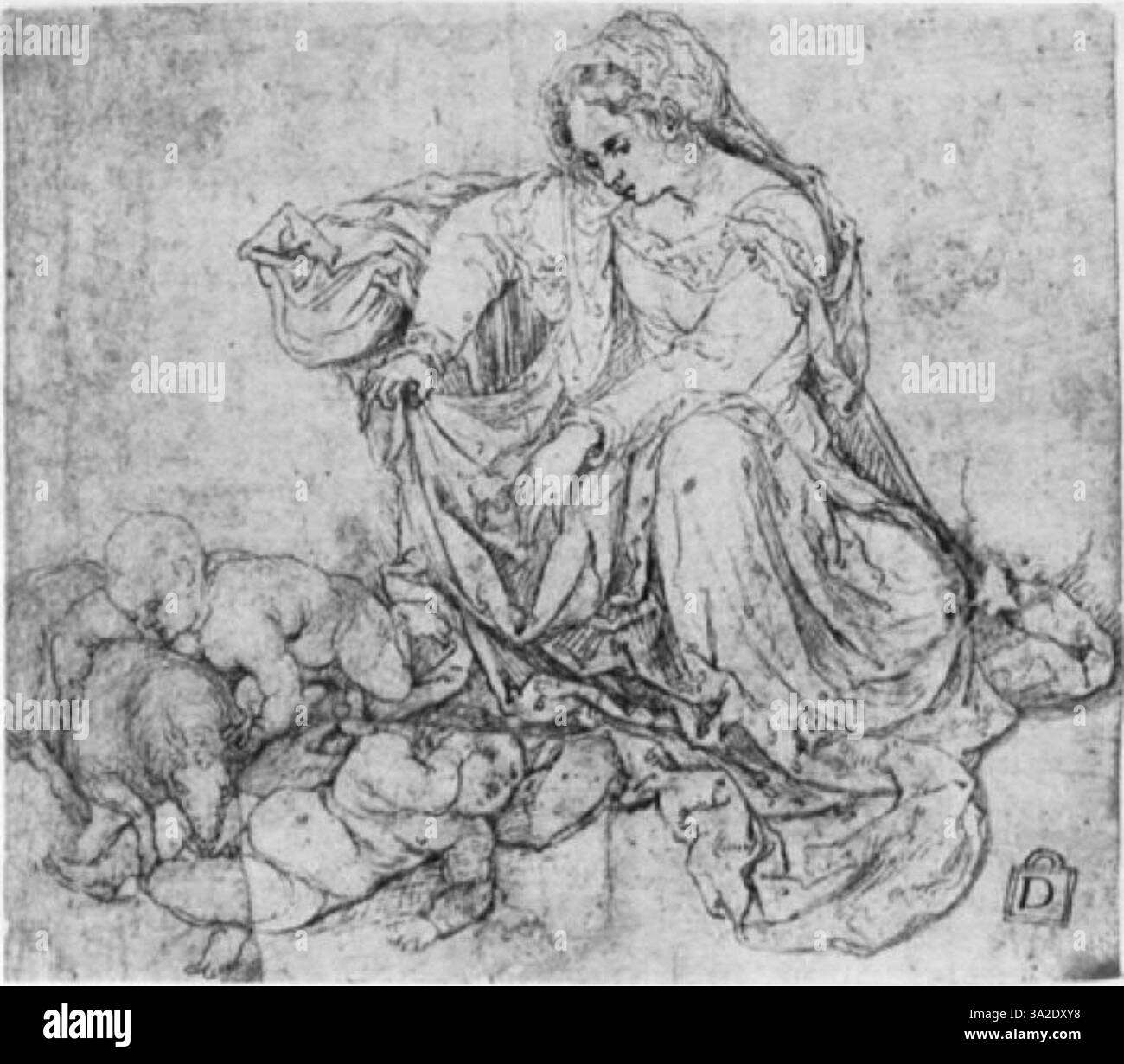 This painting by Jan Gossart and Bernart van Orley displays the ...