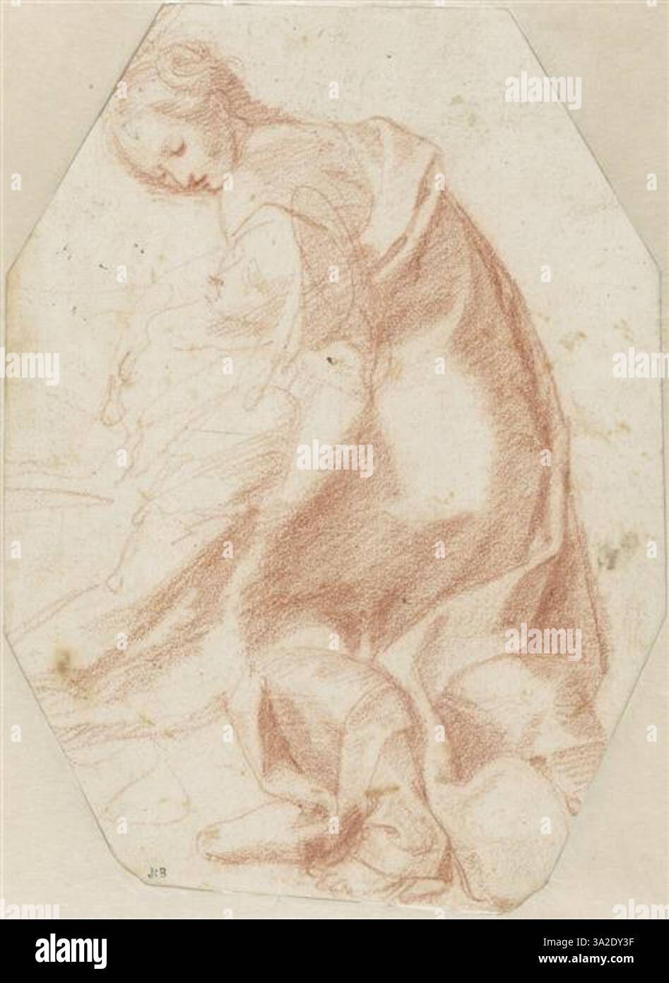 This study by Barocci depicts Saint Mary Magdalene supporting the ...