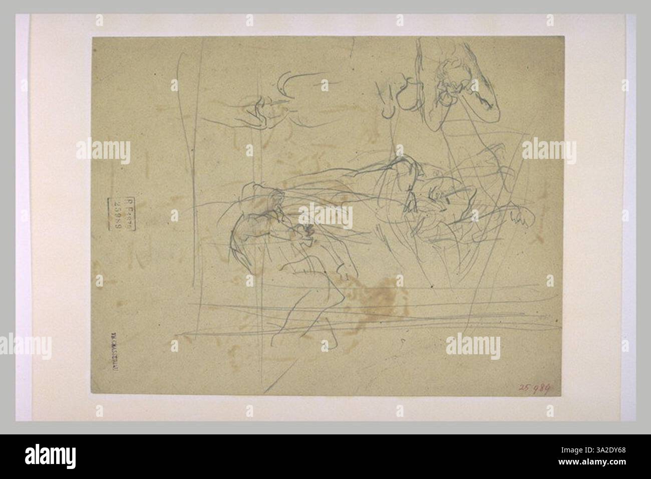 This drawing depicts a scene from Shakespeare's *Othello*, showing the ...