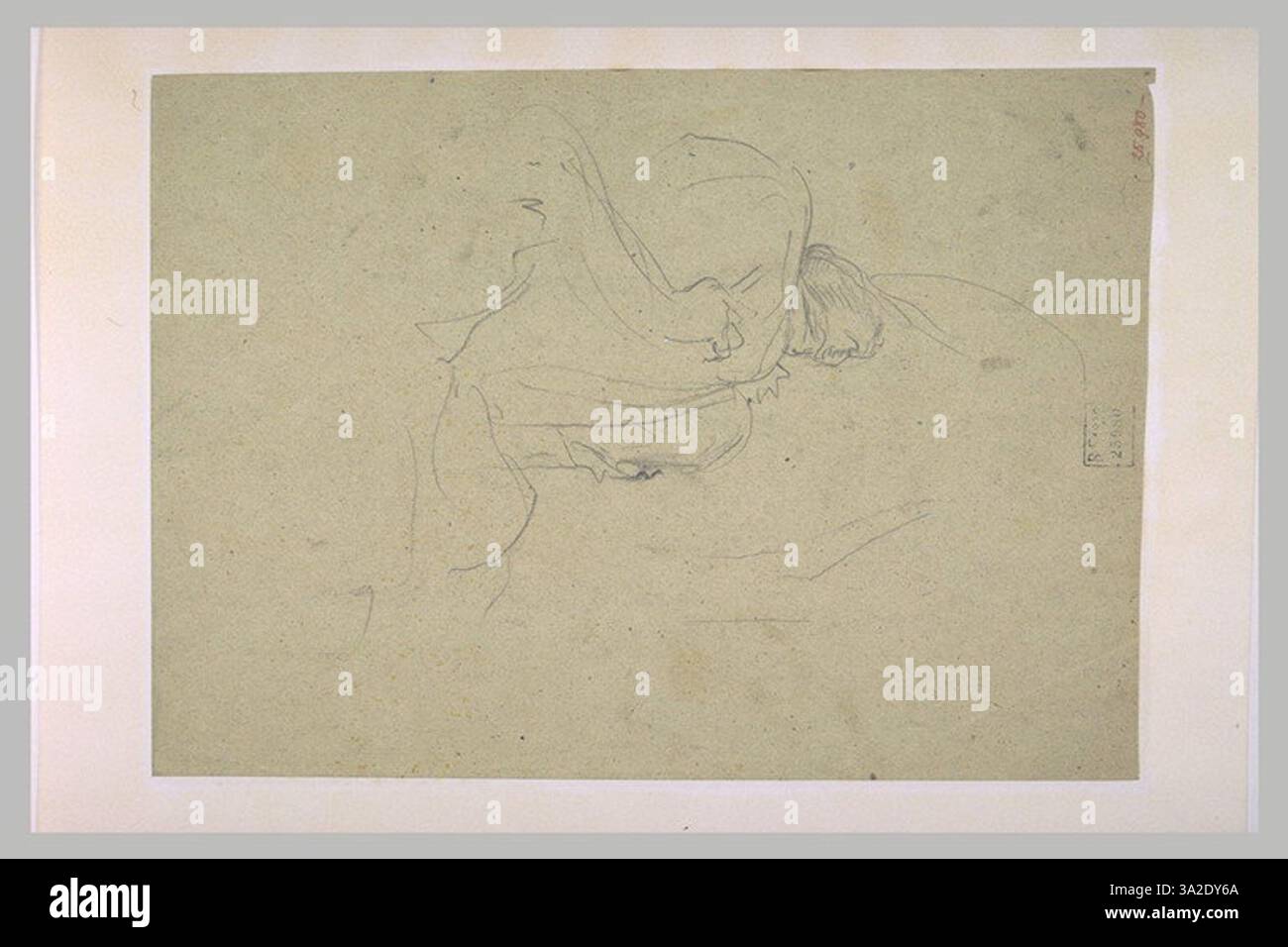 This drawing illustrates the tragic scene of Othello and Desdemona ...