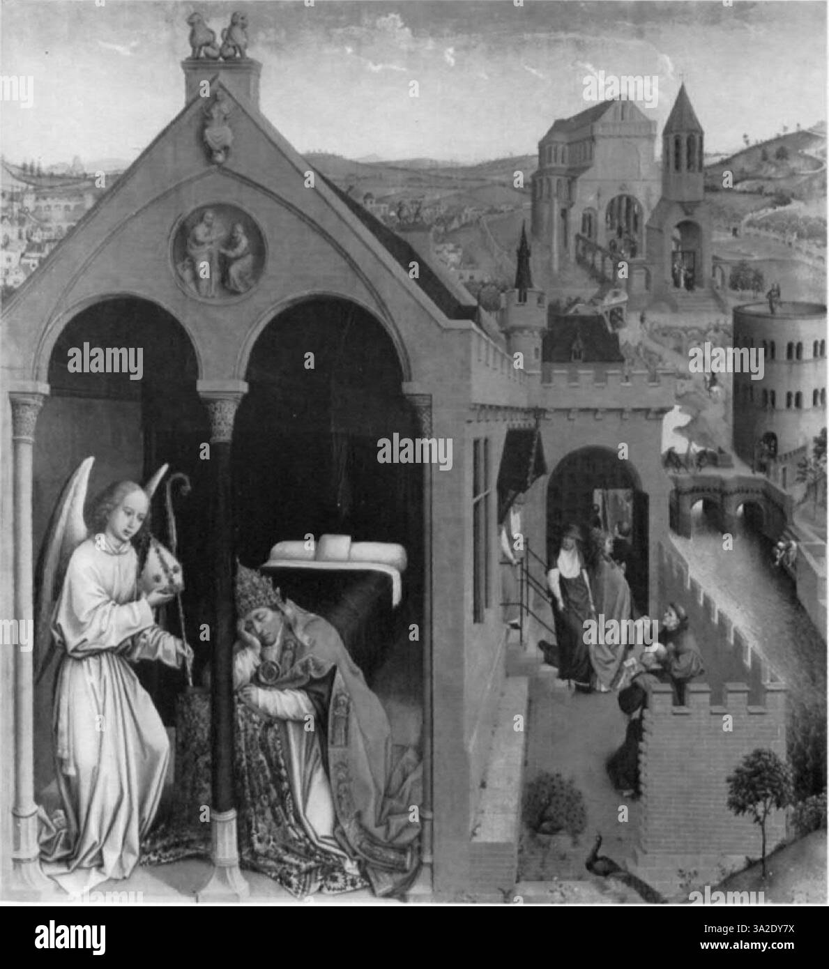 This work, attributed to Rogier van der Weyden and the Master of ...